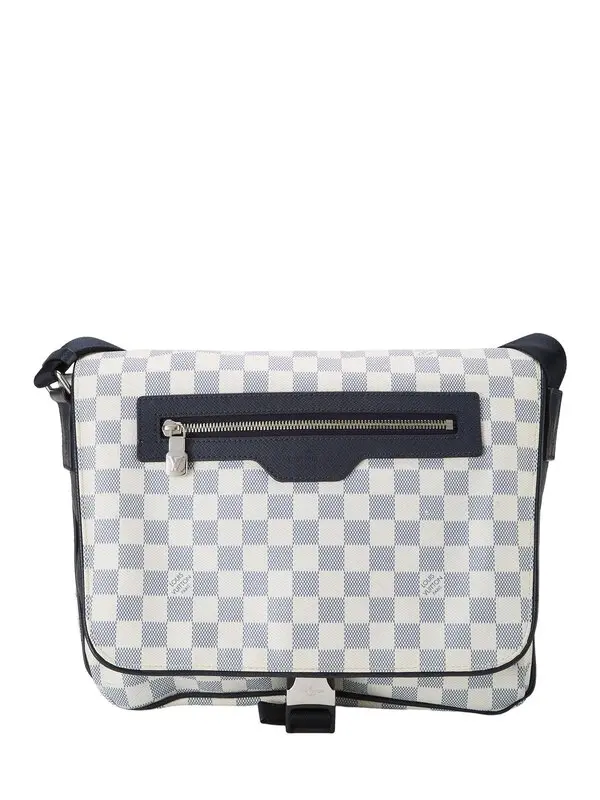 LOUIS VUITTON Damier Azur Coastline Match Point Messenger Bag - White