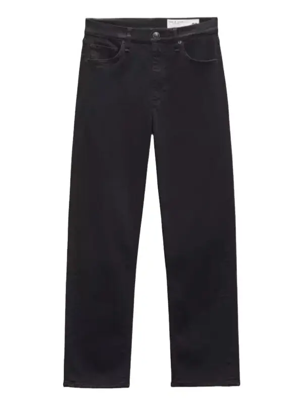 Rag & Bone Harlow Straight Leg Jeans - Black