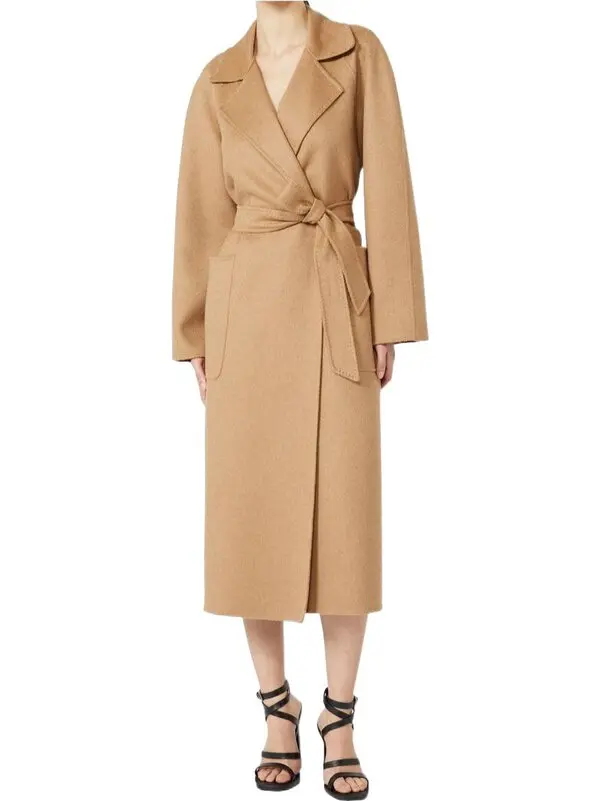 Max Mara Collared Long-sleeved Coat - Camel