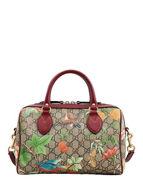 Shopbop Gucci Gg Supreme Tian Boston Small Handbag - Neutral