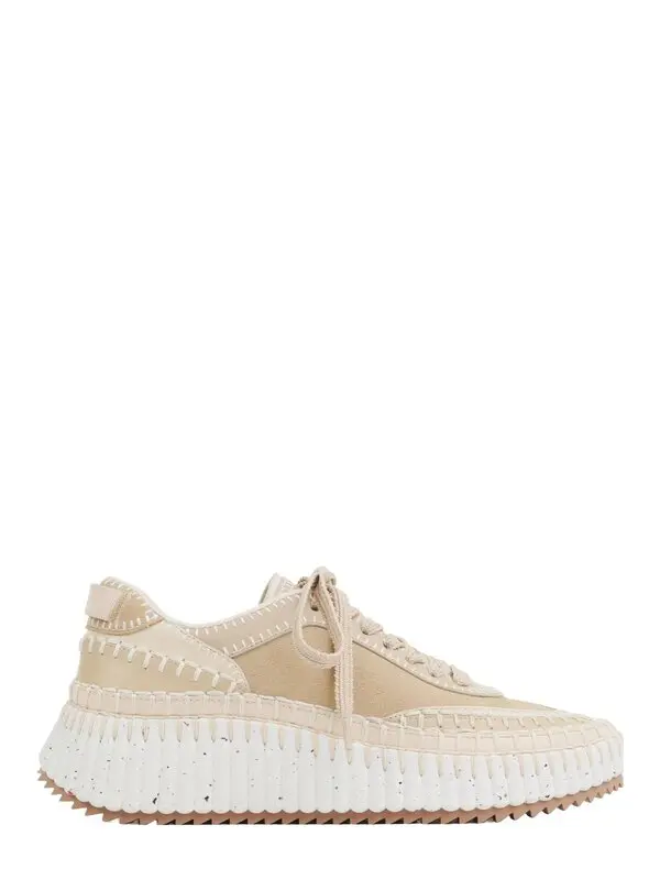 Chloé Nama Lace-up Sneakers - White