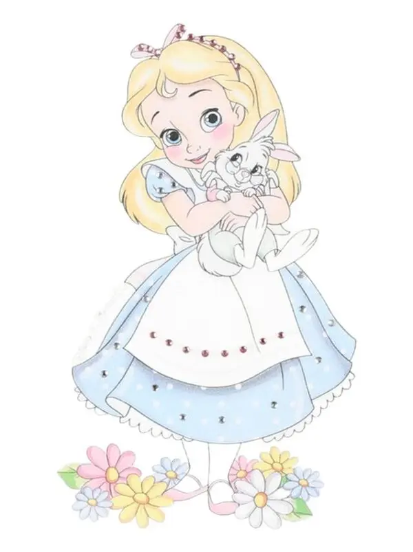 Monnalisa X Disney Alice In Wonderland Graphic T-shirt - White