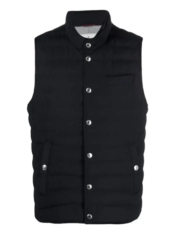Brunello Cucinelli Padded Gilet - Black