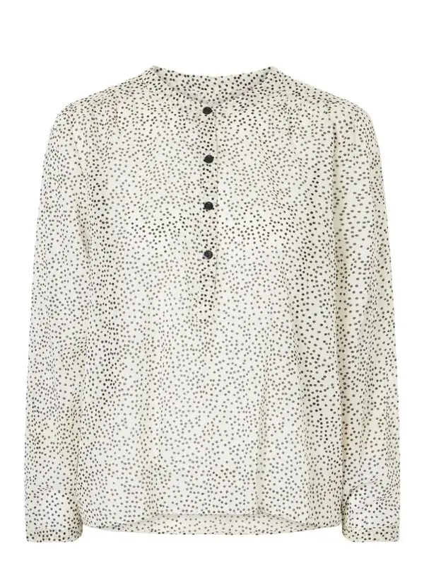 Isabel Marant Étoile Maria Polka Dot Tulle Shirt - White