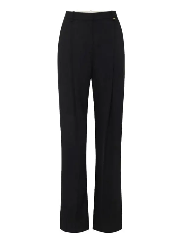 Elisabetta Franchi Tailored Pressed-crease Trousers - Black