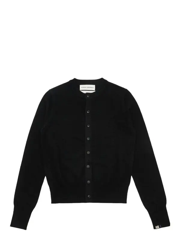 Extreme Cashmere Long-sleeved Knitted Cardigan - Black