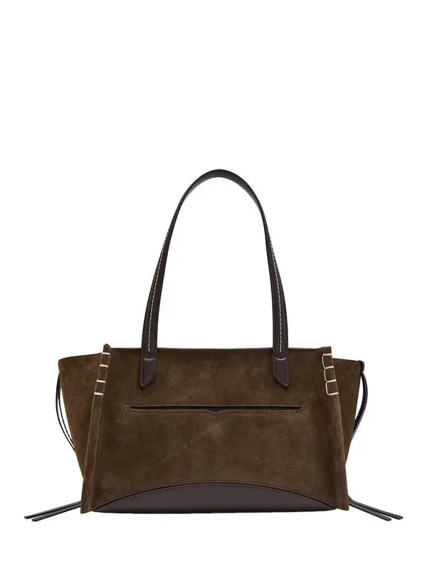 JW Anderson Elongated Suede Tote Bag - Brown