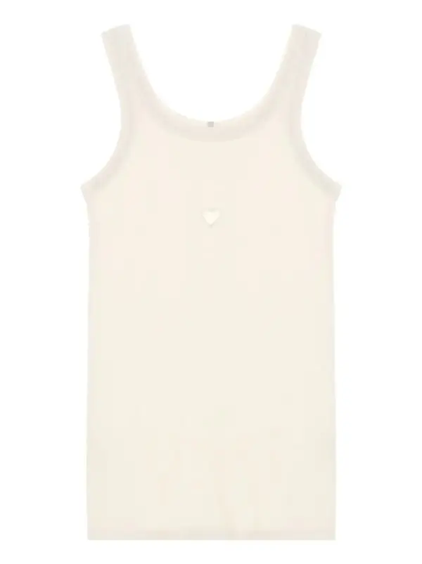 BASERANGE Heart Tank Top - White