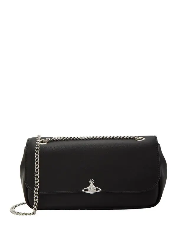 VIVIENNE WESTWOOD Orb Faux Leather Cross-body Bag - Black