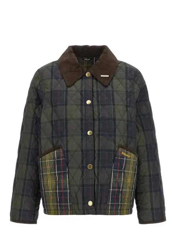 Barbour Liddesdale Cropped Quilted Jacket - Green