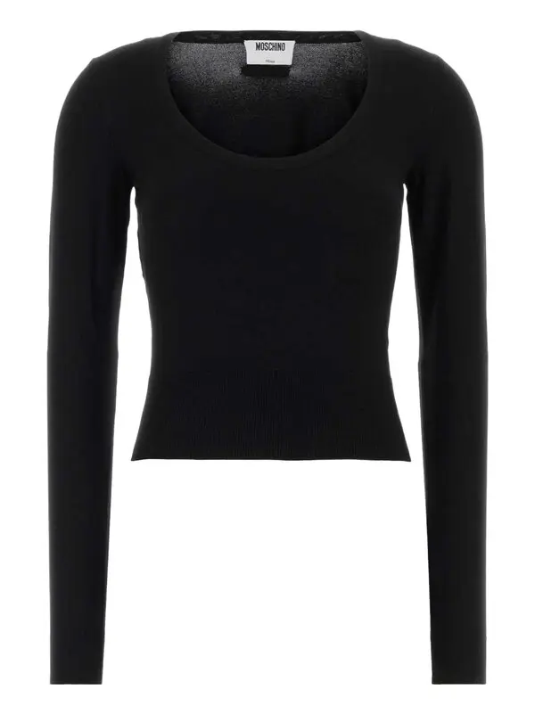 Moschino Long-sleeve Knit Top - Black