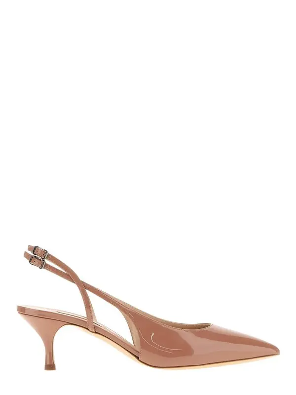 Casadei Giulia Slingback Stiletto Heel Pumps - Nude