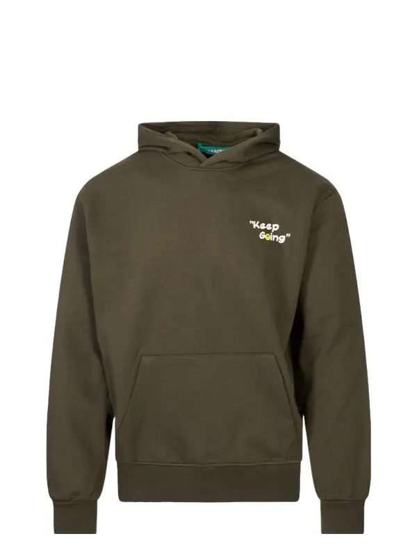 BARROW Teddy Bear Printed Hoodie - Brown