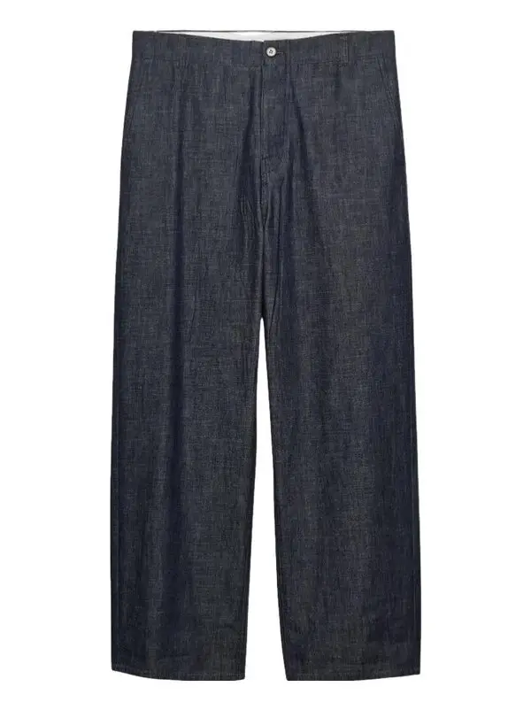 Prada Regular Raw Denim Jeans - Blue