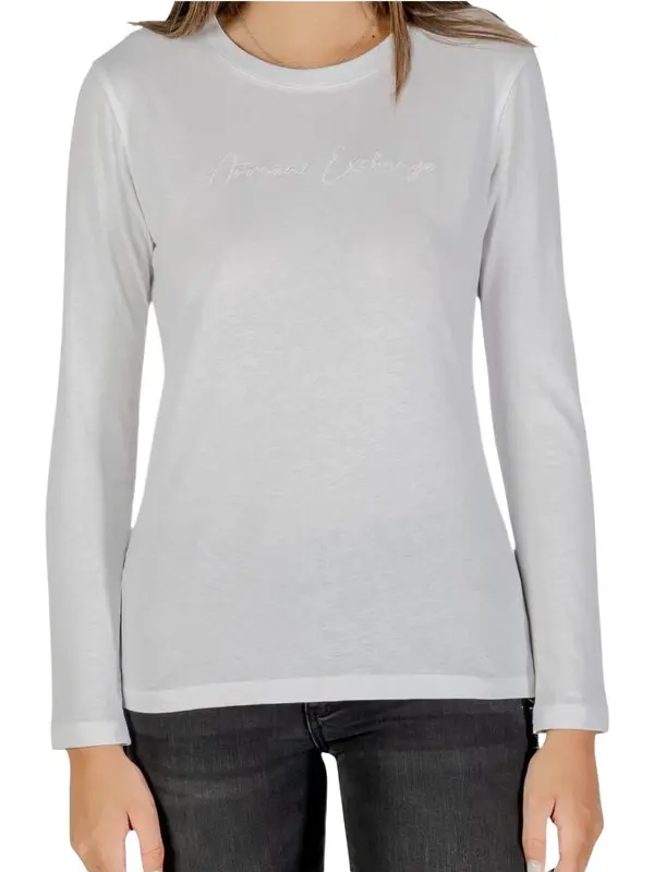 Armani Exchange Long Sleeve Round Neck T-shirt - Gray