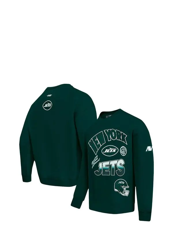 PRO STANDARD New York Jets Drop Shoulder Crewneck Sweatshirt - Green
