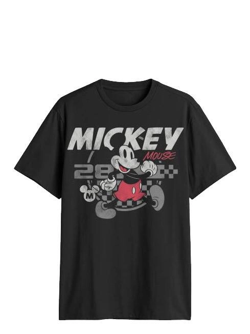 MICKEY & FRIENDS Original Pose 28 Short Sleeve Graphic T-shirt - Black