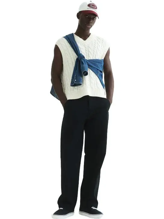 H&M Relaxed-fit Cotton Chinos - Black