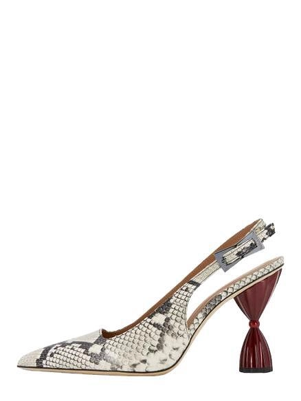 INOLA OJÉN Leila Snake Print Slingback Heel - Snakeprint