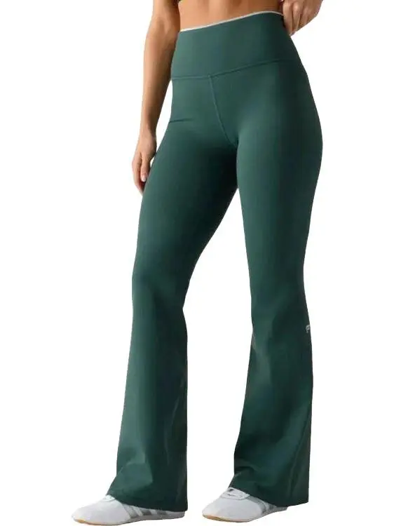 FABLETICS Boost Powerhold High-waisted Flare Pant - Everpine/silver