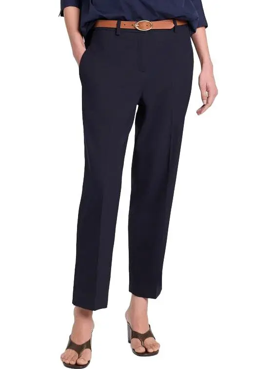 TWP Roberts Stretch Wool Ankle Slit Pants - Midnight