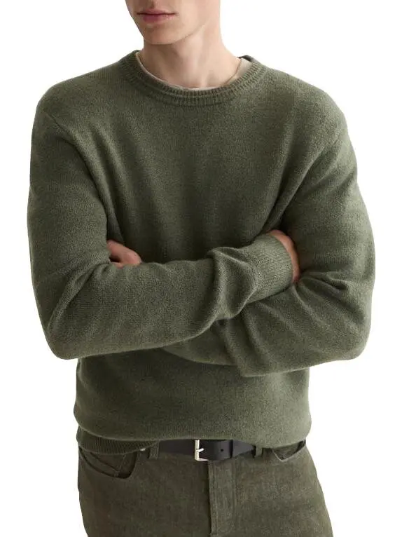 Scotch & Soda Crewneck Sweater In Soft Knit - Forest Night