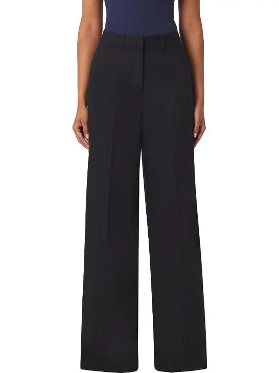 WILLIAMS ATHLETIC CLUB Katherine Wide Leg Pants - Black