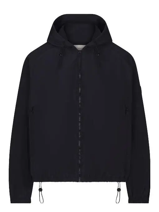 WILLIAMS ATHLETIC CLUB Kaylee Hooded Windbreaker Jacket - Black