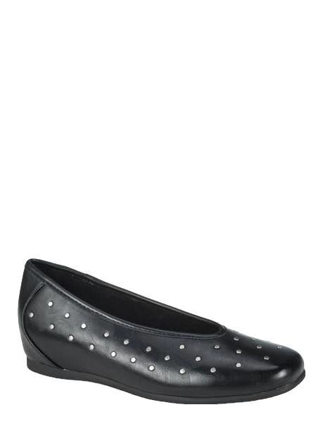 BARETRAPS Rya Studded Flat With Cushioned Footbed - Black