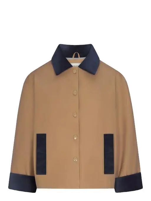 WILLIAMS ATHLETIC CLUB Susi Waxed Cotton Utility Jacket - Sand Beige