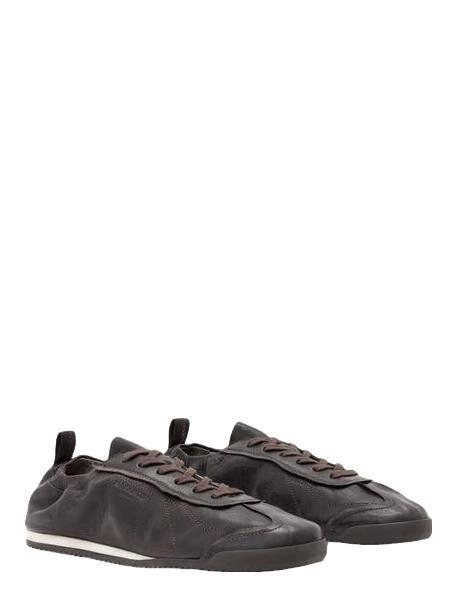 ALLSAINTS Kenny Skive Leather Sneakers - Dark Brown