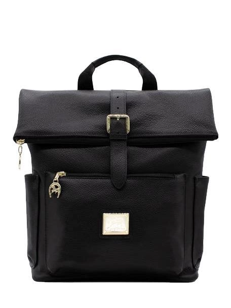 CAVALINHO Muse 415 Pebbled Leather Backpack - Black