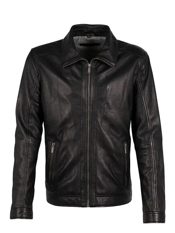 Mauritius Thees Leather Jacket - Black