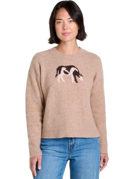 TOAD & CO Wasatch Crew Sweater - Cattail Jacquard Pattern