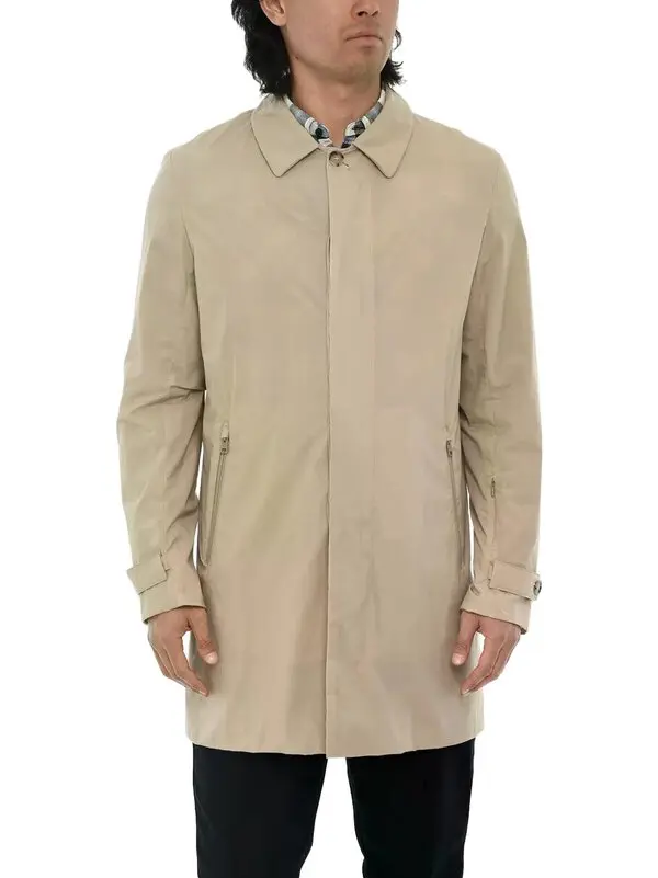 Woolrich Single-breasted Rain Coat - Neutrals