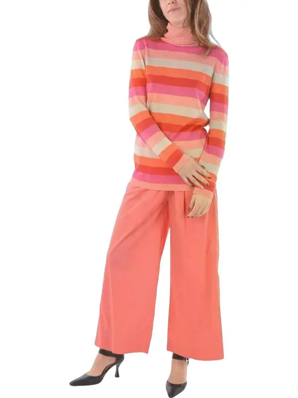 Woolrich Striped Turtleneck Sweater - Orange