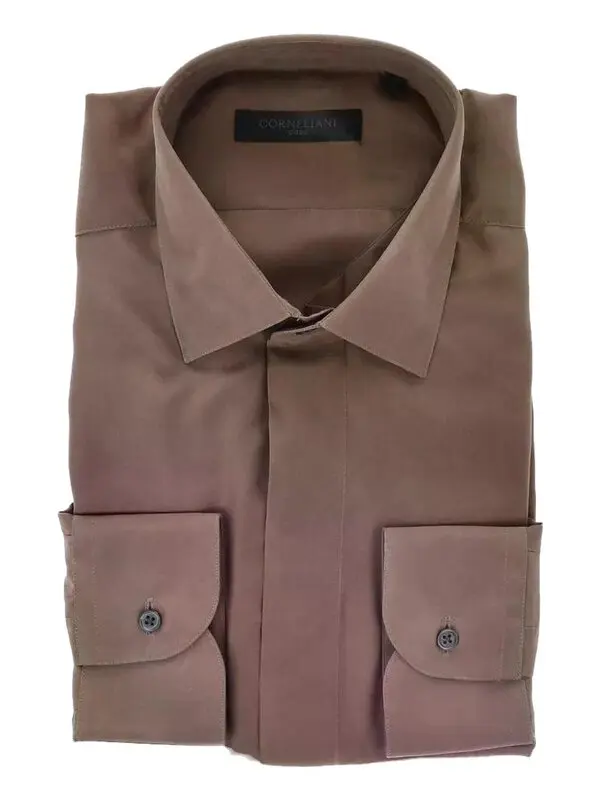 Corneliani Silk Shirt - Brown