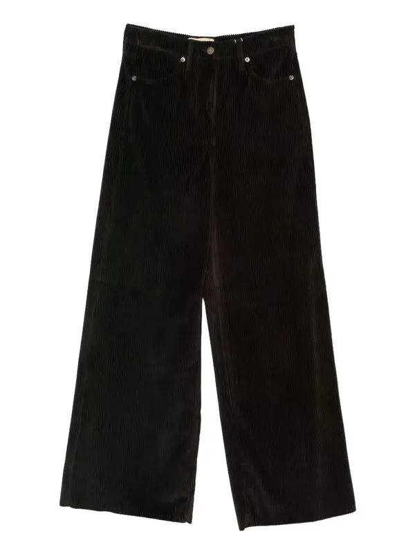 Momoni Corduroy Wide-leg Trousers - Brown