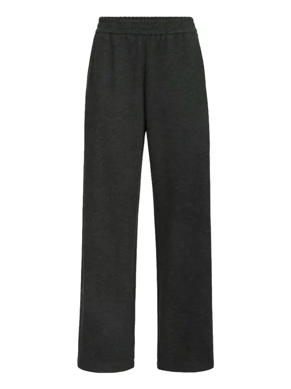 Brunello Cucinelli Cashmere Interlock Track Trousers - Grey