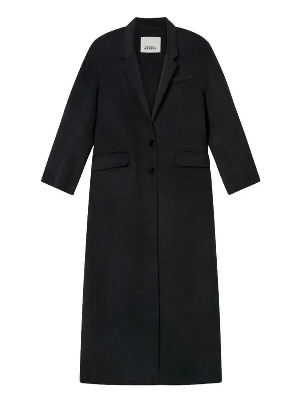 Isabel Marant Étoile Long Double-faced Wool And Cashmere Coat - Grey