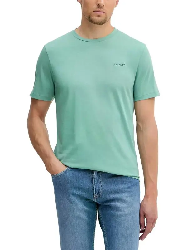 HACKETT LONDON Logo-embroidered T-shirt - Green