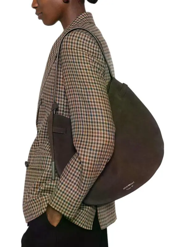 Emporio Armani Logo Detail Shoulder Bag - Brown