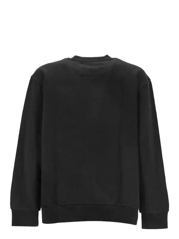 BOSS Logo Patch Crew Neck Sweater - Black