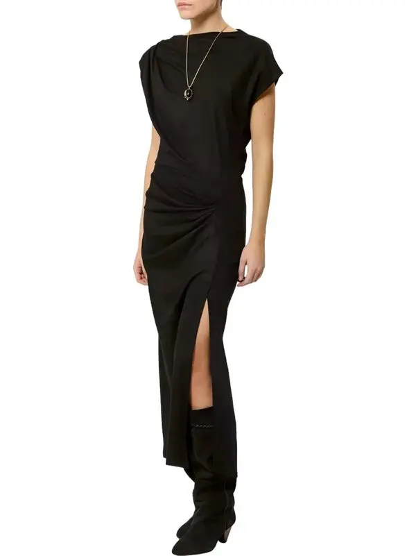 MARANT ETOILE Naerys" Draped Maxi Dress - Black