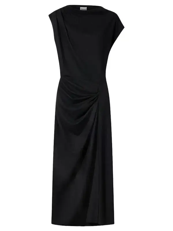 MARANT ETOILE Naerys" Draped Maxi Dress - Black