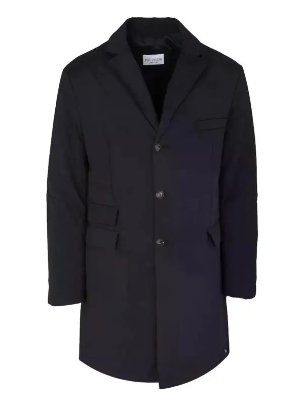 Pal Zileri Single-breasted Notched-lapel Coat - Black