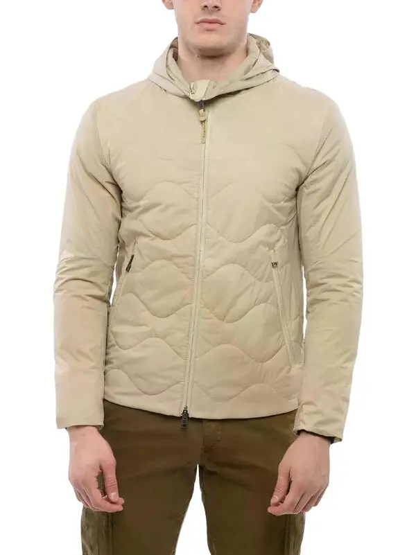 Woolrich Quilted Hooded Jacket - Neutrals