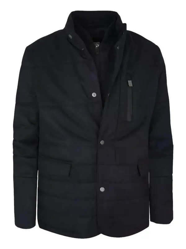 Pal Zileri Quilted Zip-pocket Jacket - Blue