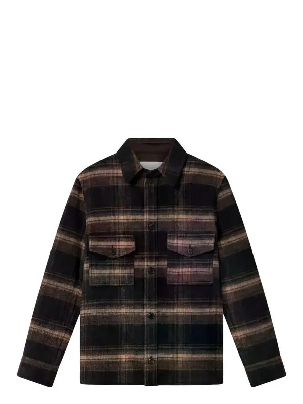 MARANT Kervon Check-pattern Shirt Jacket - Brown