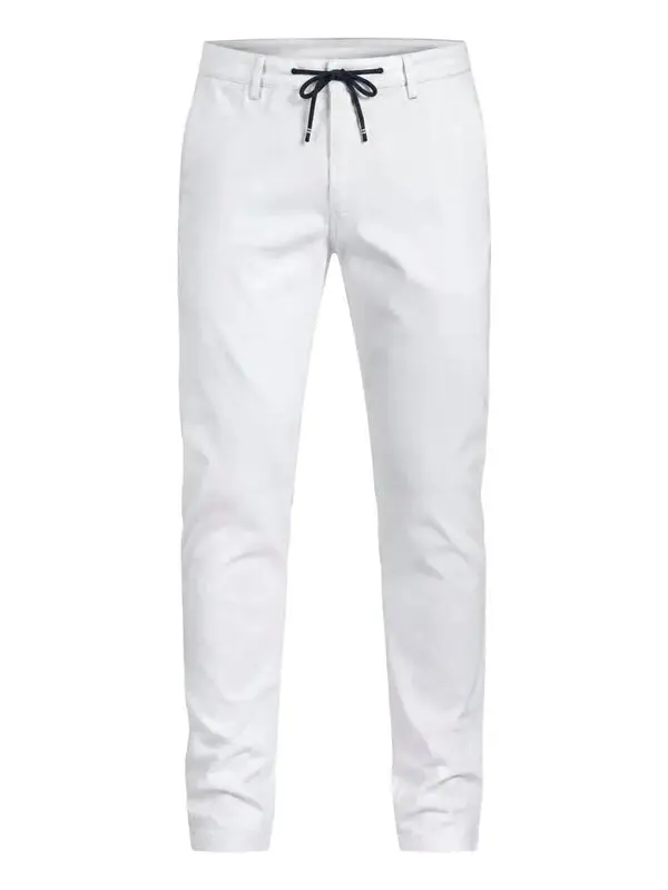 MASON'S Jersey-twill Drawstring Trousers - White
